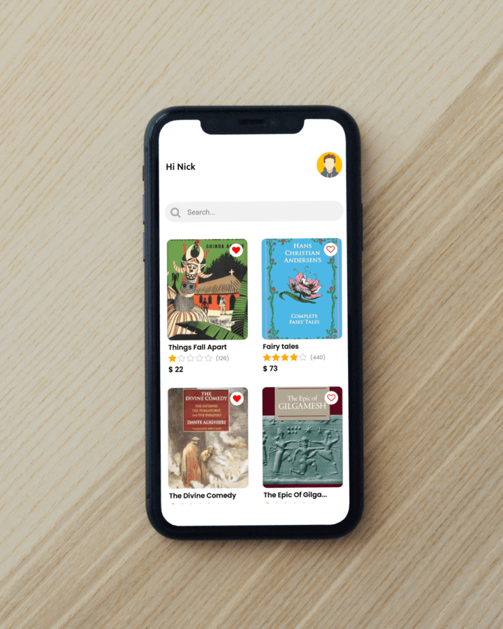 BookStore Theme - React Native by AshStudios | CodeCanyon